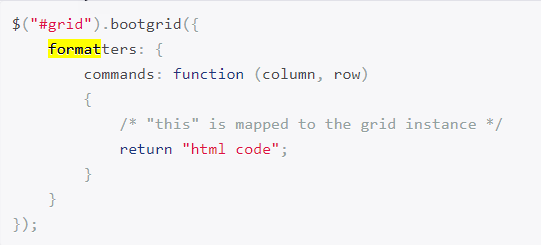 Configurations Of Jquery Bootgrid In Dynamics 365 Ce Top Microsoft Dynamics And Netsuite