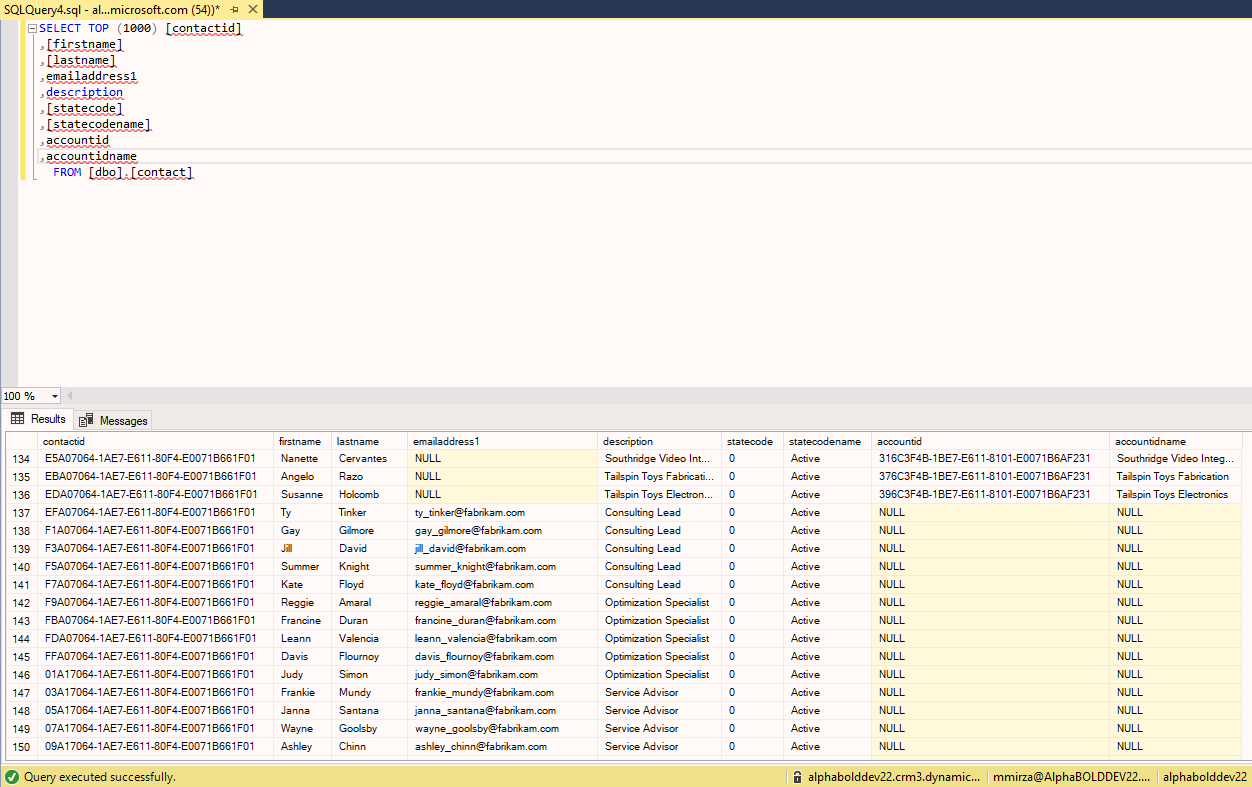 Using Tabular Data Stream (TDS) with Common Data Service (Dynamics 365)