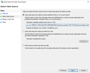 Setup Azure AD with ADFS as Dynamics on-prem IDP
