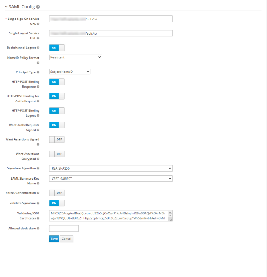 Configure MS ADFS as a brokered Identity Provider in KeyCloak