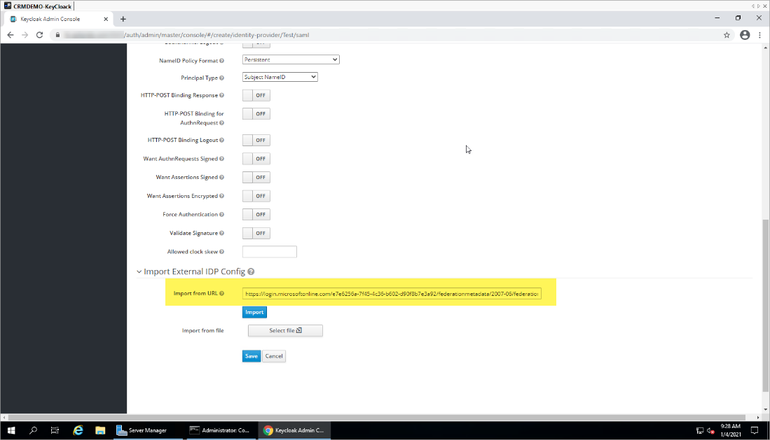 Configure Azure AD as a brokered Identity Provider in KeyCloak