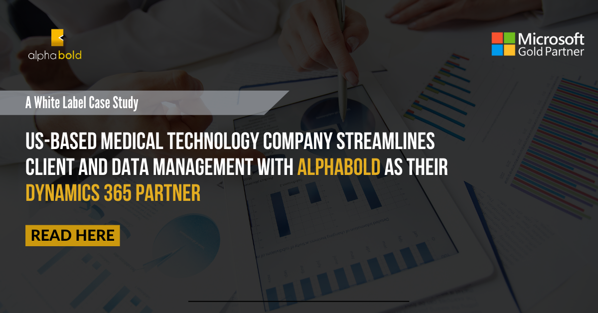 US Medical Tech: Dynamics 365 Success with AlphaBOLD