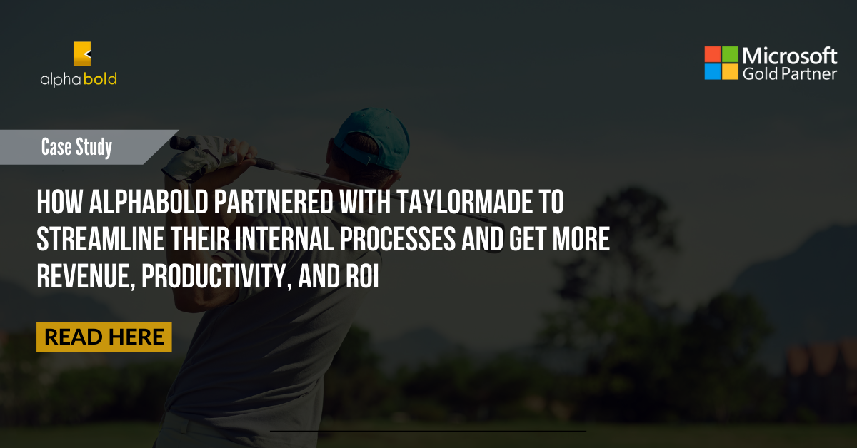 AlphaBOLD Partners with TaylorMade for Streamlined Processes