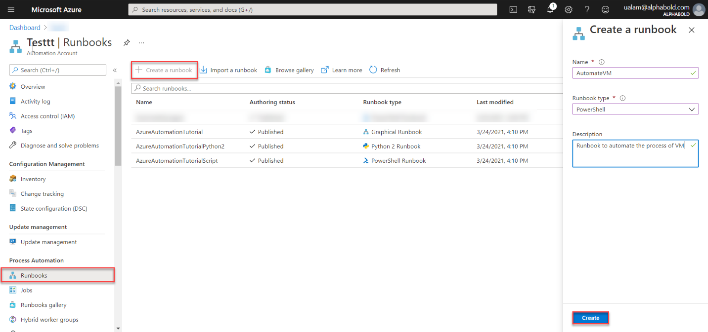 Automate The Vm Start And Stop Process Using Powershell Runbook 