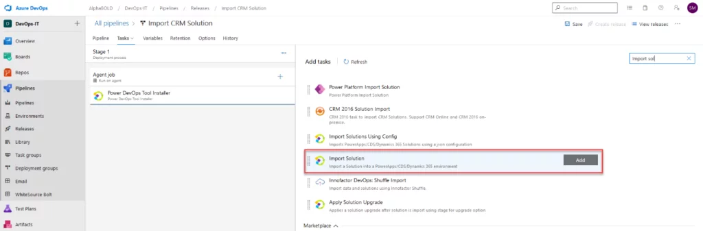 Set Up CI/CD of Microsoft Dynamics CRM Solutions