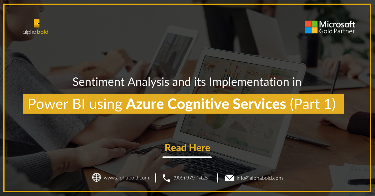 Sentiment Analysis in Power BI with Azure Cognitive Services (Pt 1)