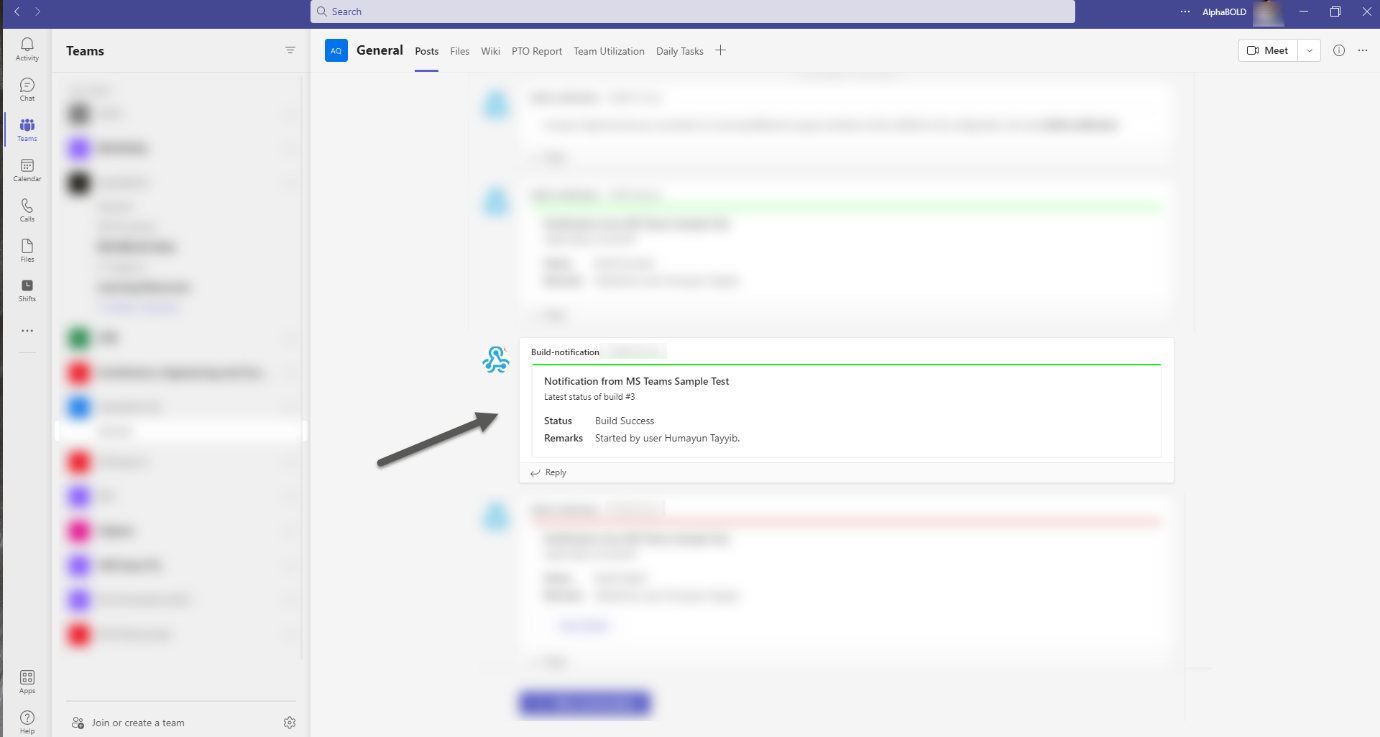 Receive Build Notifications on MS Teams using Jenkins