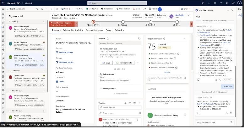 Four New Features in Copilot for Dynamics 365 Sales