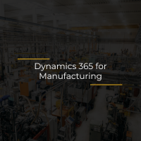 Dynamics 365 for Manufacturing
